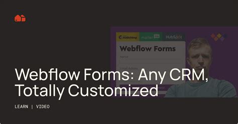 Webflow Forms Any Crm Totally Customized Video No Code Supply Co