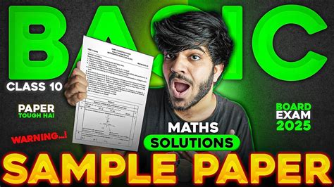Class 10 Maths Basic Cbse Sample Paper Solutions Cbse Sample Paper 2024 2025 Class10 Youtube Class 10 Maths Basic Cbse Sample Paper Solutions Cbse Sample Paper 2024 2025 Class10 Youtube