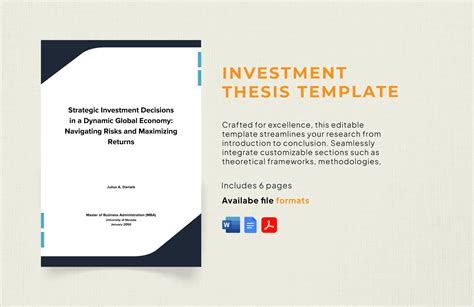 Thesis Front Page Template In Word PDF Google Docs Download Template Net