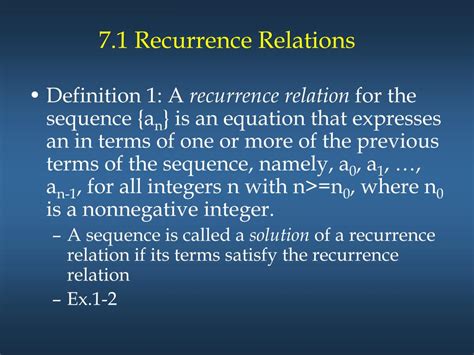 Ppt Chapter 7 Advanced Counting Techniques Powerpoint Presentation