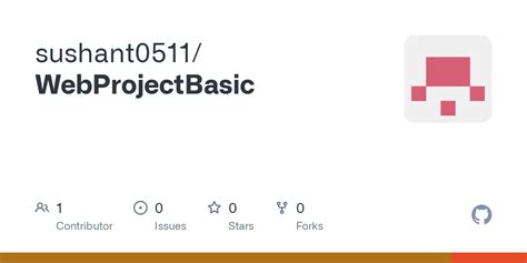 Github Sushant0511webprojectbasic