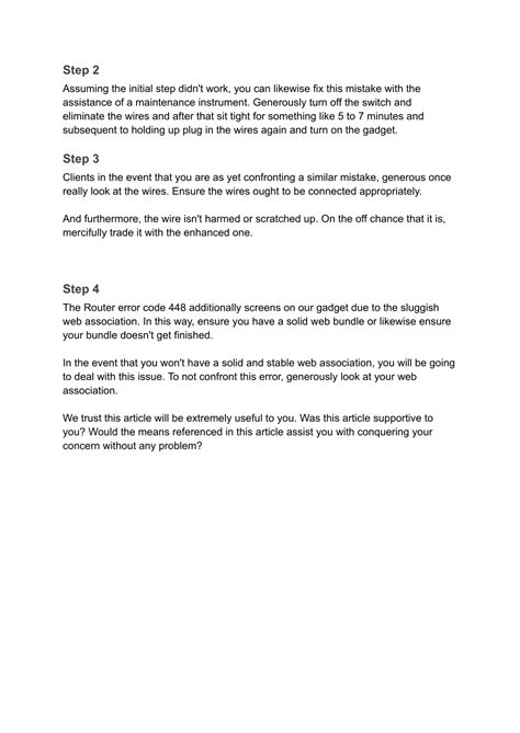 Ppt Best Ways To Overcome Router Error Code 448 Powerpoint