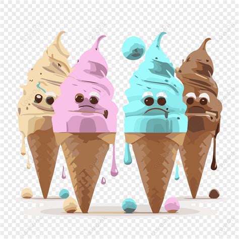 아이스크림 콘 벡터클립 아트상표만화 Png 일러스트 무료 다운로드 Lovepik