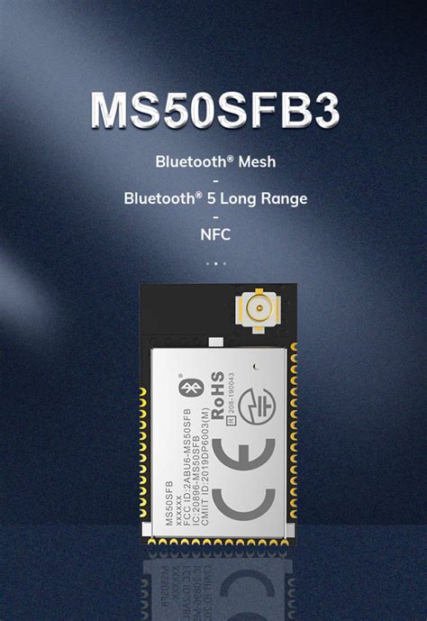 Minewsemi Nrf52810 Ms50sfb3 Ipex Transmitter Receiver Iot Uart Low Cost Ble Bluetooth Slave