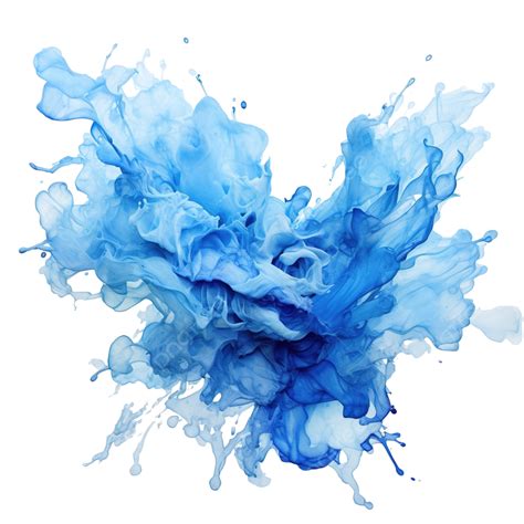 Bluesky 스플래시 수채화 물감 페인트 수채화 튀김 얼룩 Png 일러스트 및 이미지 에 대한 무료 다운로드 Pngtree