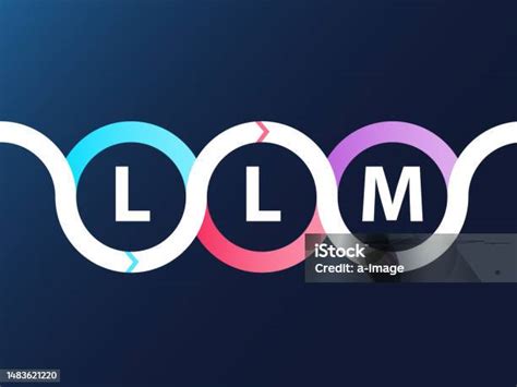 Llm Text As Vector Illustration Concept For Modern Generative Ai