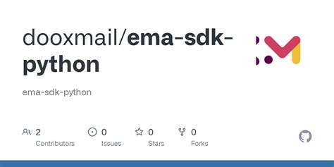 Github Dooxmailema Sdk Python Ema Sdk Python