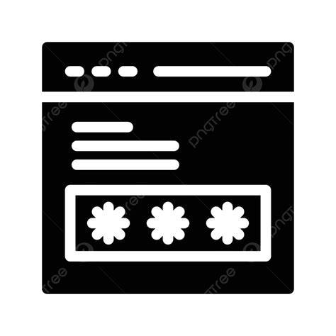 Security Private Password Web Page Vector Private Password Web Page