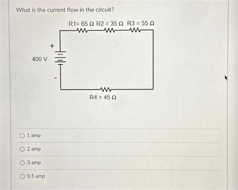 Solved What Is The Current Flow In The Circuit Chegg Com