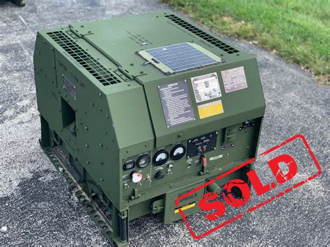 Mep 831a Diesel Generator 3kw 60hz Tactical Quiet Only 3 1 Hours
