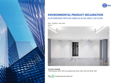 Quadra Environmental Product Declaration Selo Nbs Source