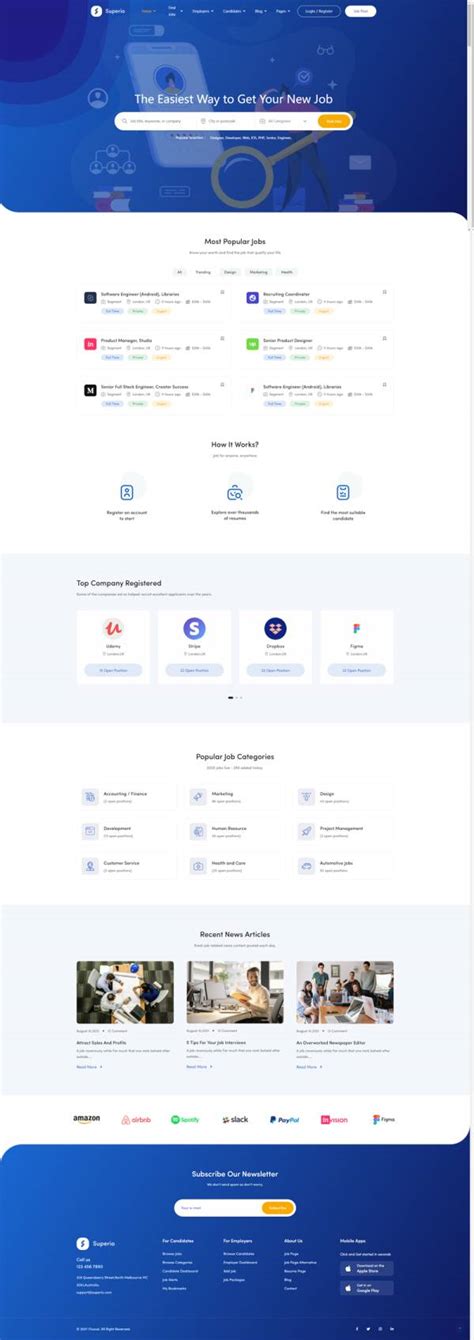 Html招聘类网站源码，招聘信息网页设计bootstrap模板 17素材网