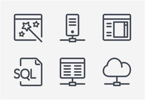 Line Design Database Set 3 Icons By Axialis Line Design Design Line