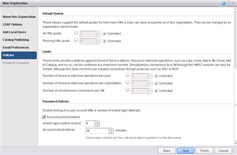 Building Vcloud Suite Poc Part 5 Creating New Organization Default Reasoning