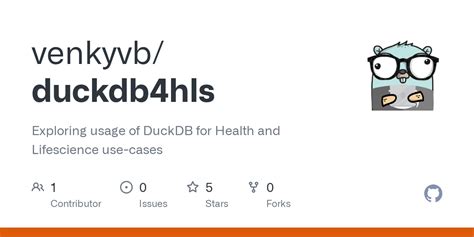 Github Venkyvbduckdb4hls Exploring Usage Of Duckdb For Health And