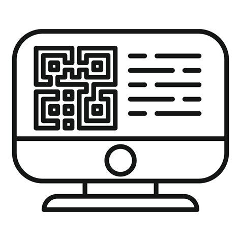 Scan Qr Code Icon Outline Vector Access Computer Account 42523041 Vector Art At Vecteezy