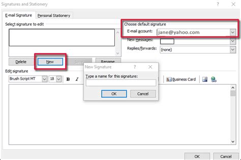 Create A Signature In Outlook