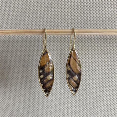 The Most Gorgeous Butterfly Wing Drop Earrings With Depop