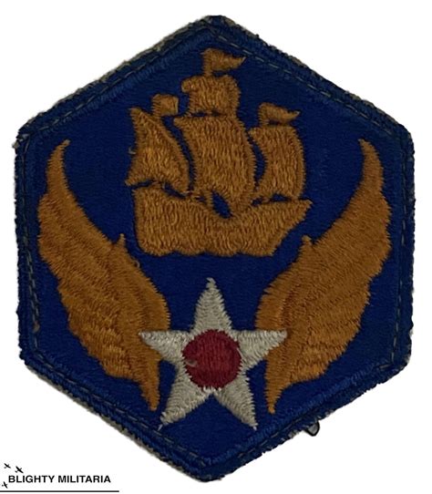 Original Usaaf 6th Air Force Patch In Other Usaf Badges