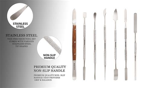 Abecious Wax Carving Tools Set 7pcs Metal Clay Sculpting