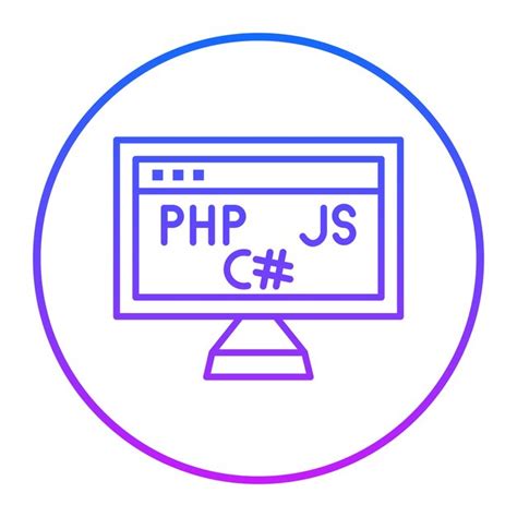 Premium Vector Coding Language Vector Illustration