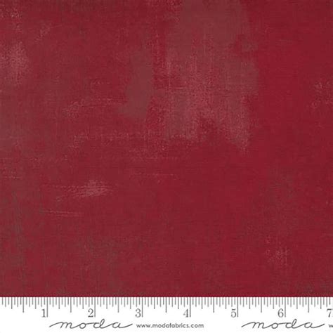 Moda Fabrics Basicgrey Grunge Winter Cherry Red Quilt Fabric