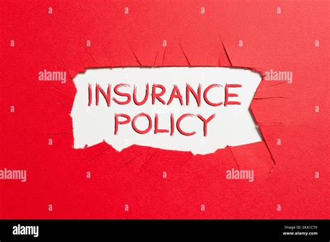 Hand Writing Sign Insurance Policy Word Written On Cost Of Debt That