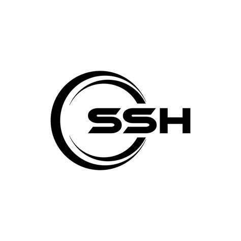 Ssh Letter Logo Design In Illustration Vector Logo Calligraphy Designs For Logo Poster