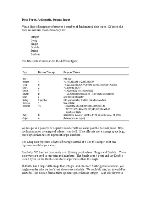 Data Types Arithmetic Strings Input Download Free Pdf Data Type String Computer Science