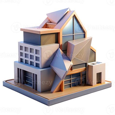 Vibrant Traditional A Deconstructivist Building With Fragmented Forms And Distorted Angles