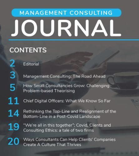 A Consulting Assignment As A Conversation Management Consulting Journal