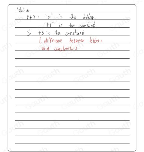 Solved A Identify The Constant In Each Expression 1 R3 Math
