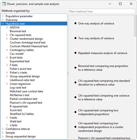 Power Precision And Sample Size Stata