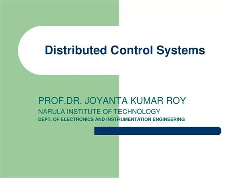 Ppt Distributed Control Systems Powerpoint Presentation Free