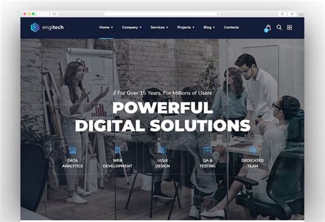 Engitech It Solutions And Services Wordpress Theme Wordpress Theme Viral Blog Blog Websites