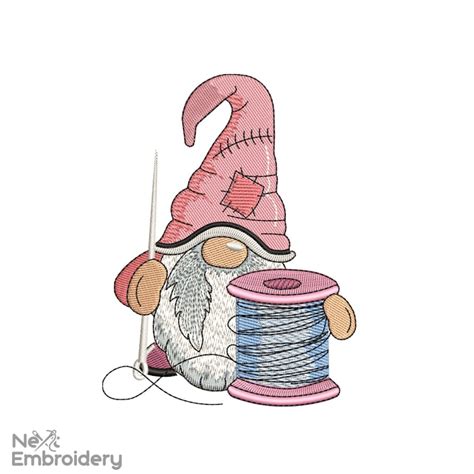 Bbq Gnome Embroidery Design Nextembroidery