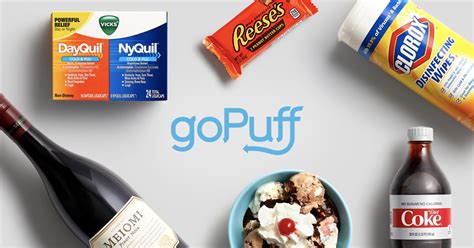 Gopuff Food Delivery Alcohol Delivery Snack Delivery