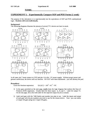 EXPERIMENT Experimentally Compare SOP And POS S Week Nau Doc Template PdfFiller
