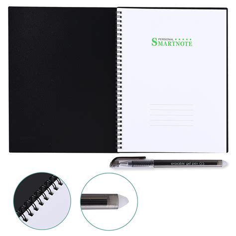 Smart Reusable And Erasable Notebook With 1 Erasable Pen And 1 Microfiber Cloth Smart Reusable And Erasable Notebook With 1 Erasable Pen And 1 Microfiber Cloth