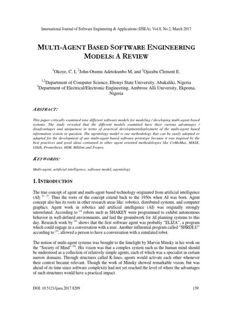 International Journal Of Software Engineering And Applications Ijsea Pdf Software