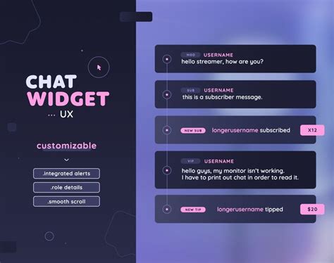Ux Chat Widget With Alerts Minimal Roles Fully Customizable Custom Chat