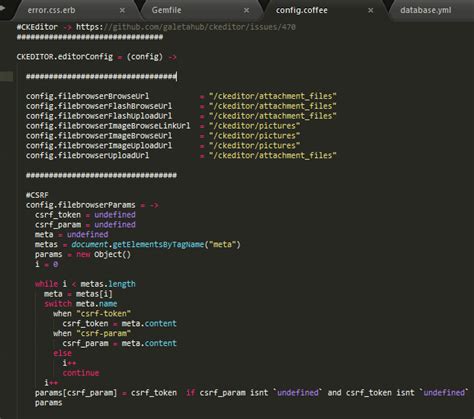 Ruby On Rails Ckeditorrails Precompile Configjs Stack Overflow