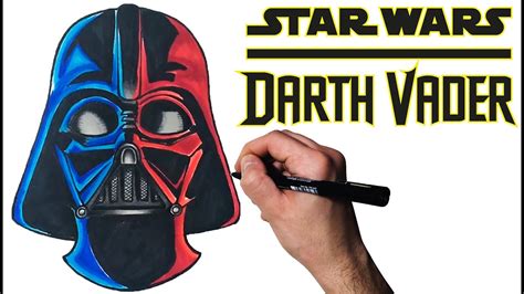 darth vader head drawing