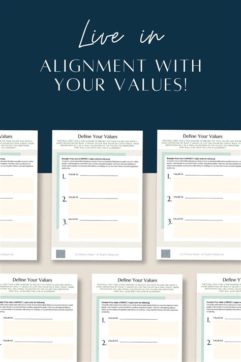 Identify Your Core Values Workbook Career Decision Making Workbook Make Better Life Decisions Etsy