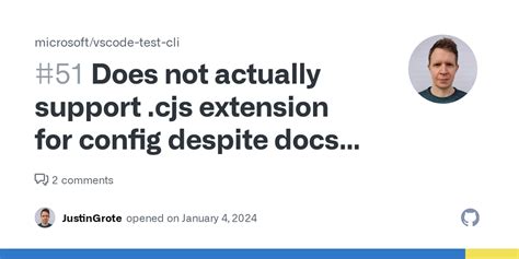 Does Not Actually Support Cjs Extension For Config Despite Docs Saying So · Issue 51