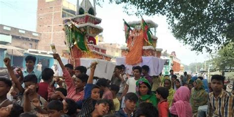 कड़ी सुरक्षा व्यवस्था के बीच ग्रामीण इलाकों में ताजिया का पहलाम संपन्न