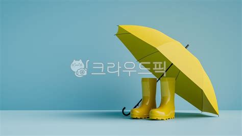 장마 비 폭우 우산 날씨 사진 이미지 일러스트 캘리그라피 Meshcube작가