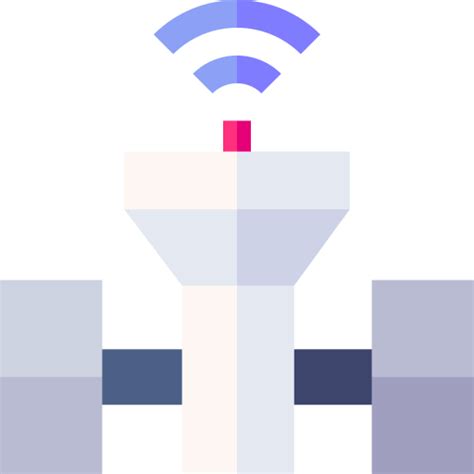 Satellite Signal Basic Straight Flat Icon