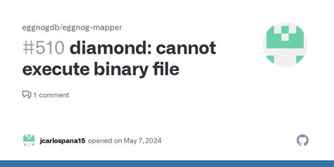 Diamond Cannot Execute Binary File Issue Eggnogdb Eggnog Mapper Github