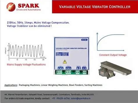 Vibrator Controllers Voltage Digital Vibrator Controller Manufacturer From Coimbatore